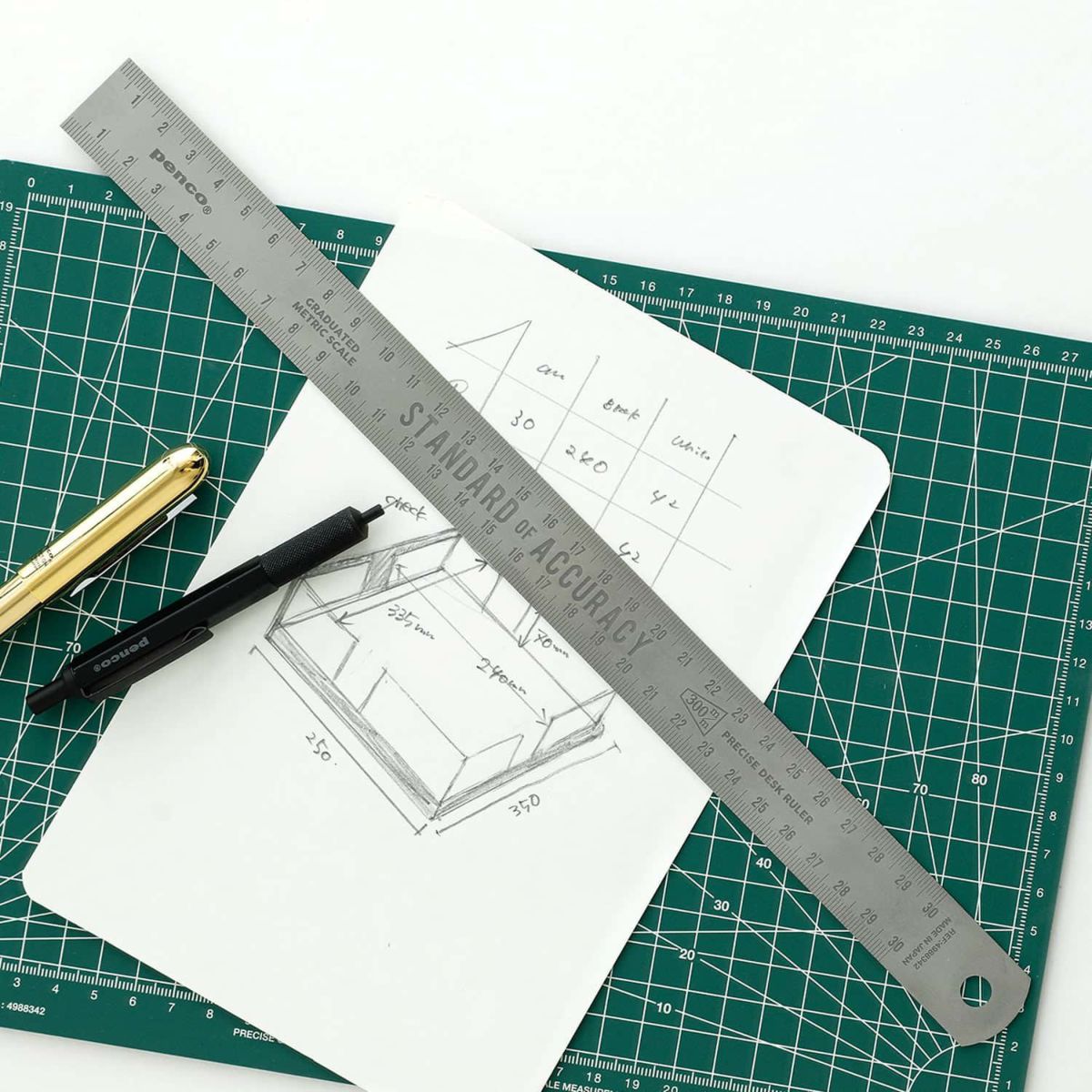Hightide Penco Stainless Steel Ruler [30cm]