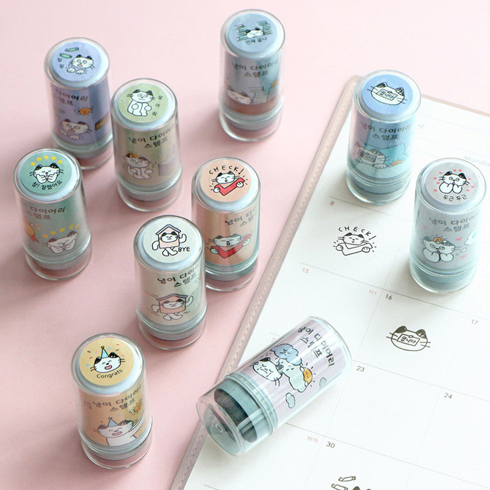 Iconic Meow Design Diary Stamp